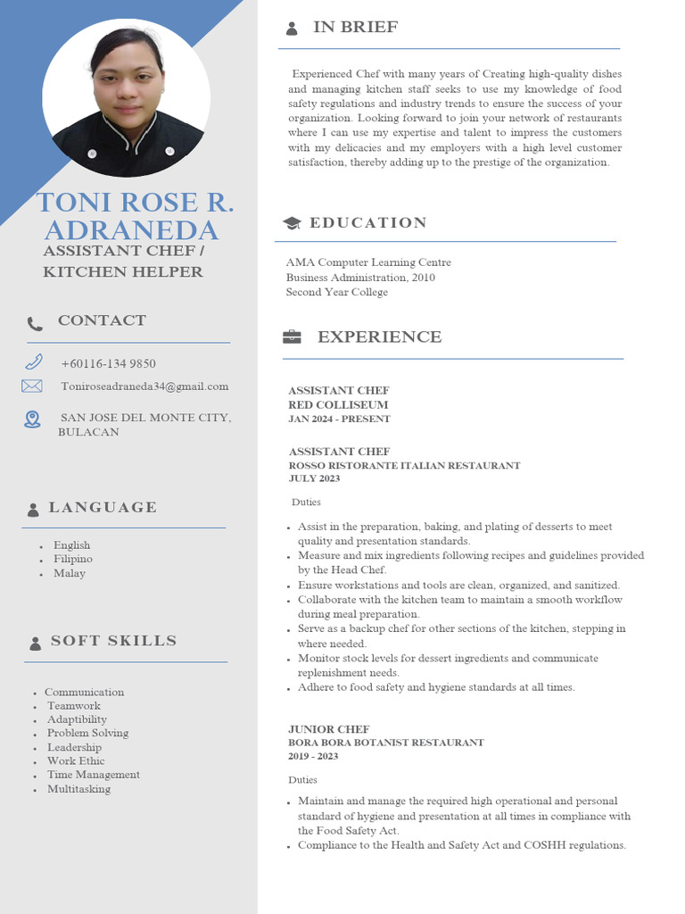 Jayson (1) | PDF | Chef | Kitchen