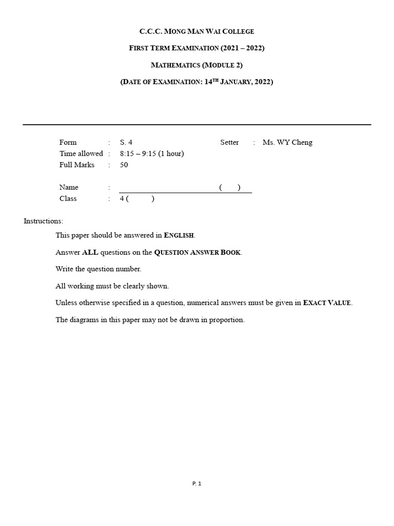 S4_M2 | PDF | Mathematics | Algebra