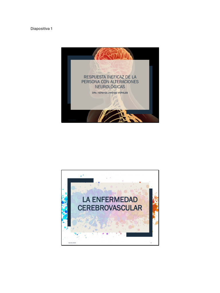 Enfermedad Cerebrovascular: Factores y Síntomas | PDF | Carrera | Isquemia