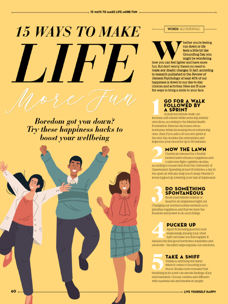 How To Make Your Life More Fun | PDF | Laughter | Happiness