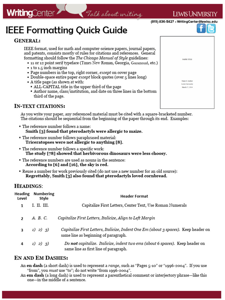 ieee-quick-guide | PDF | Citation | Paragraph