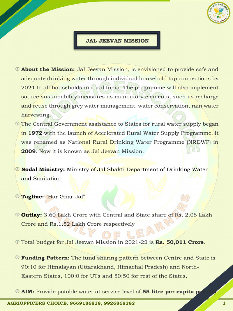 Jal Jeevan Mission1 | PDF