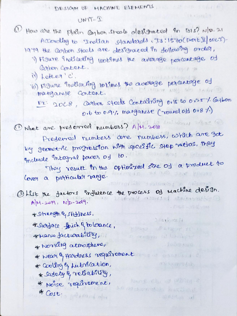 DME Unit - 1 - 2 Marks With Answer | PDF