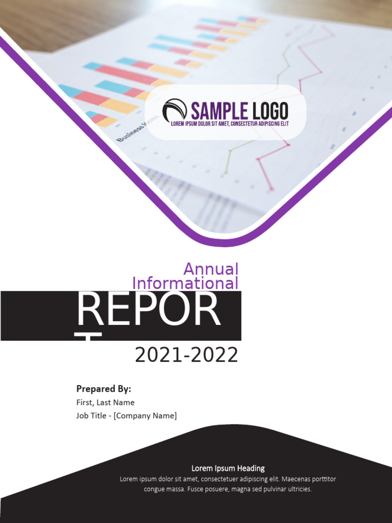 Informational Report Cover Page Template | PDF