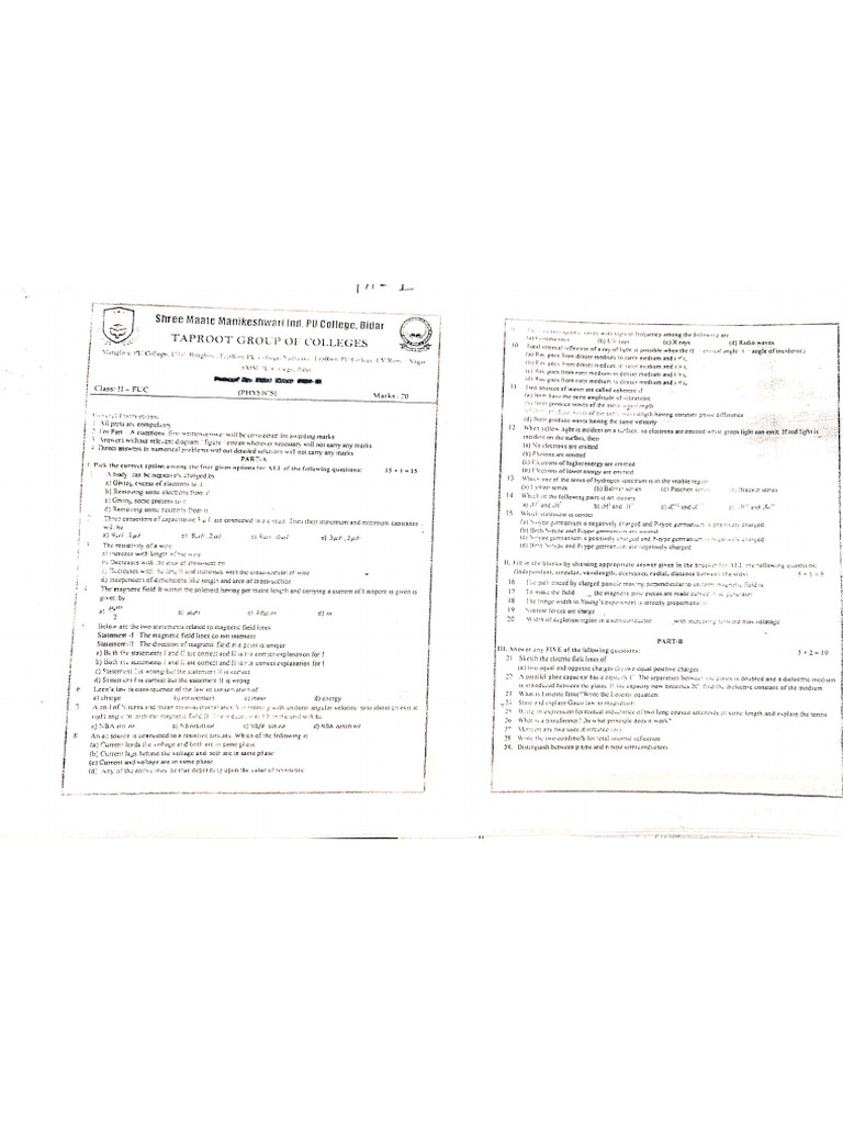 Physics Imp QUESTIONS FOR BOARDS | PDF