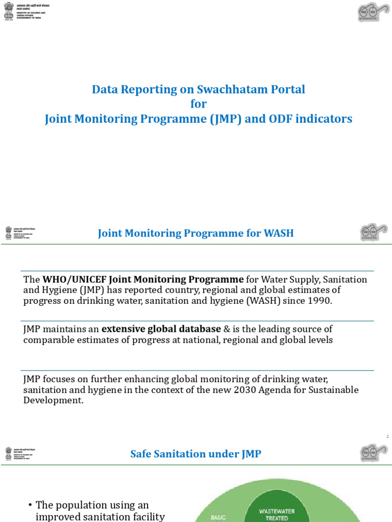 User Manual For Indicators of JMP and ODF | PDF | Sanitation ...