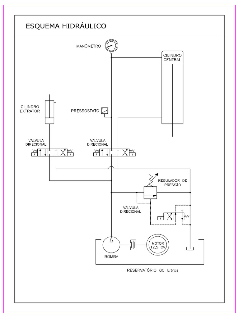 Esquema Hidráulico PK - 40 Padrão | PDF