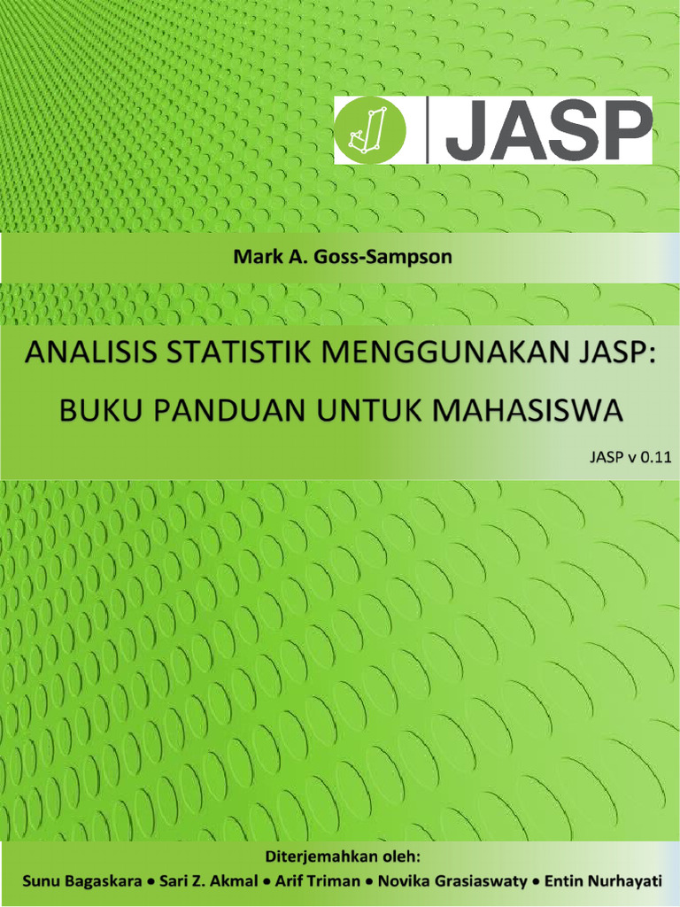 Panduan Analisis Statistik JASP untuk Mahasiswa | PDF