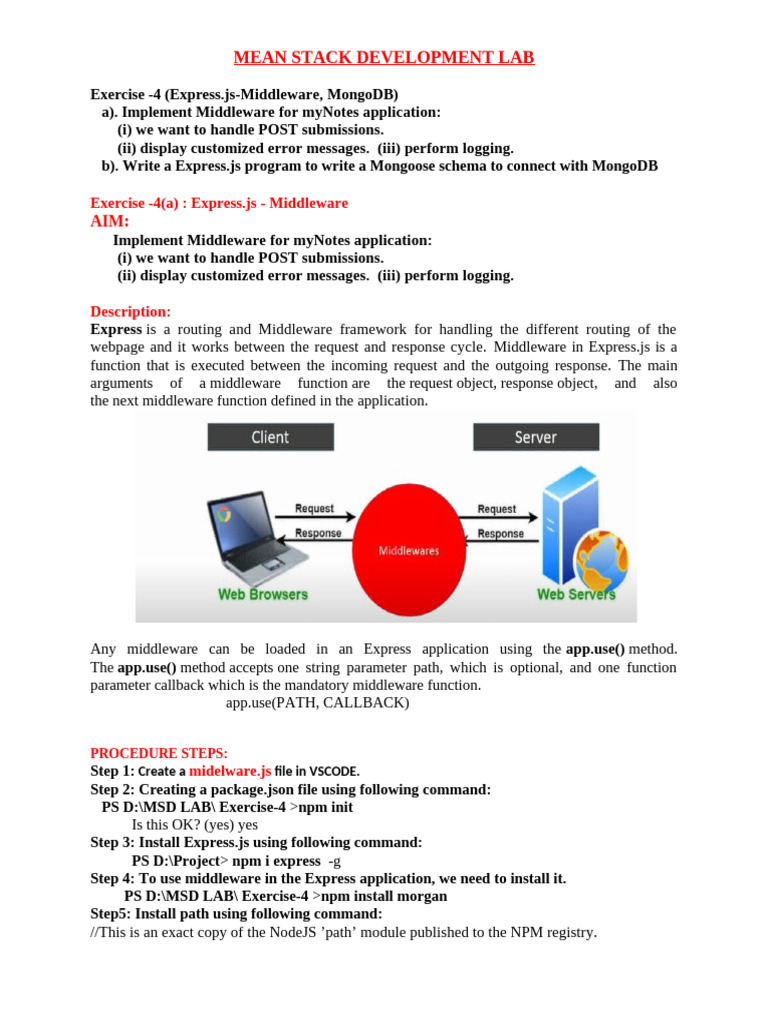 Exercise-4 Msd Lab Programs (1) | PDF | Mongo Db | No Sql
