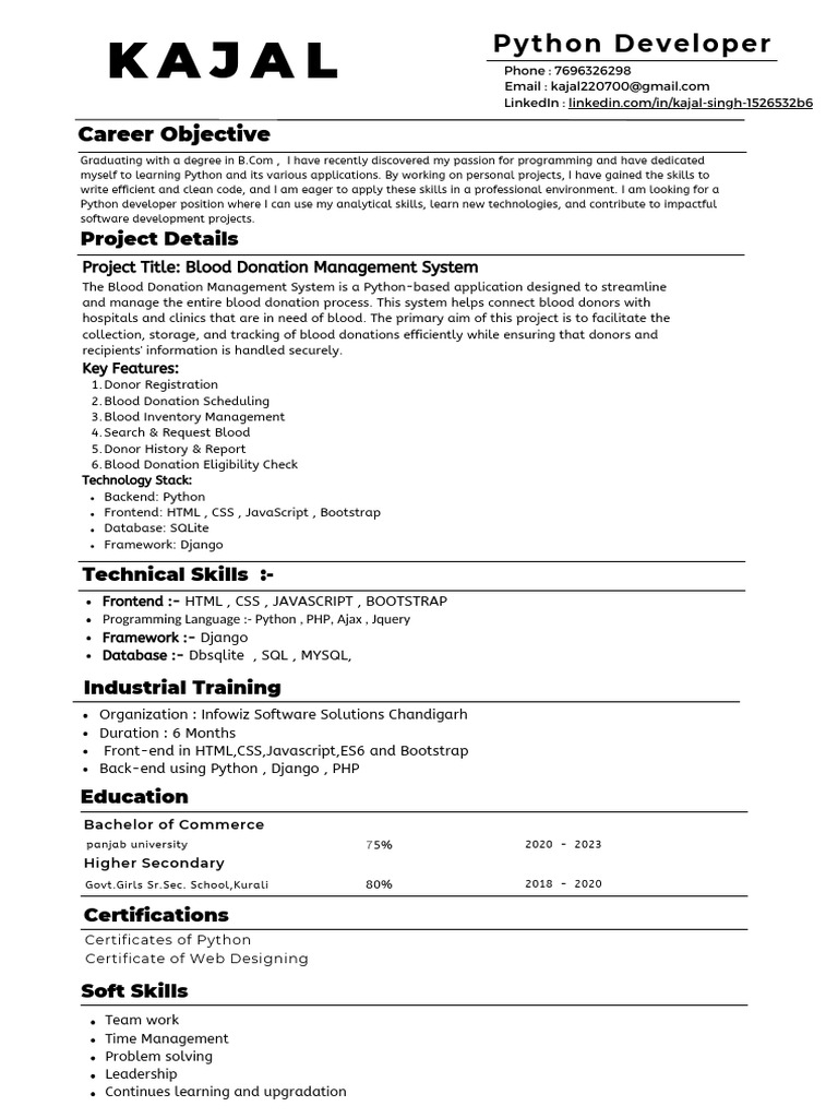 resume (2) (1) | PDF | Software Development | Computer Programming