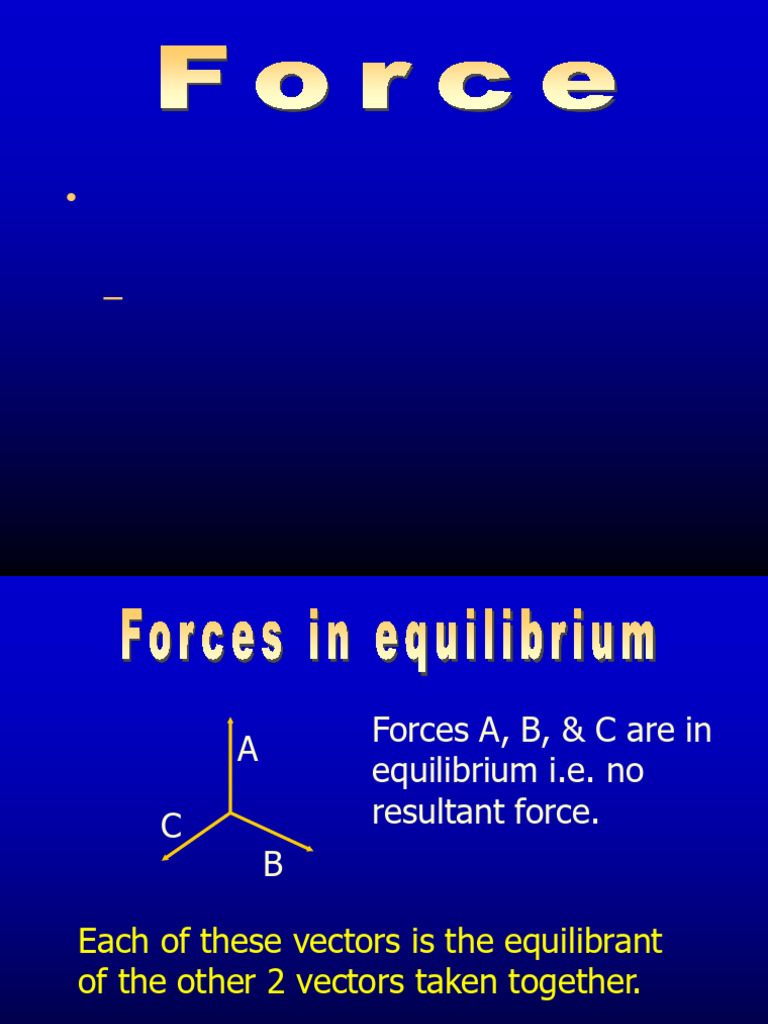 Equilibrium and Friction Forces | PDF | Force | Friction
