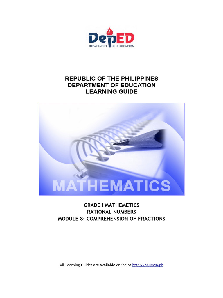 Comprehension of Fractions | PDF | Reading Comprehension | Learning
