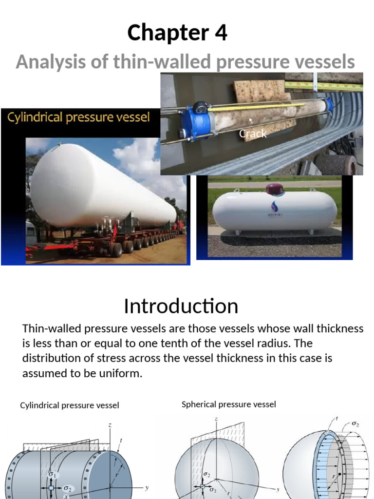 Chapter 4-Thin Walled Pressure Vessels | PDF | Stress (Mechanics) | Sphere