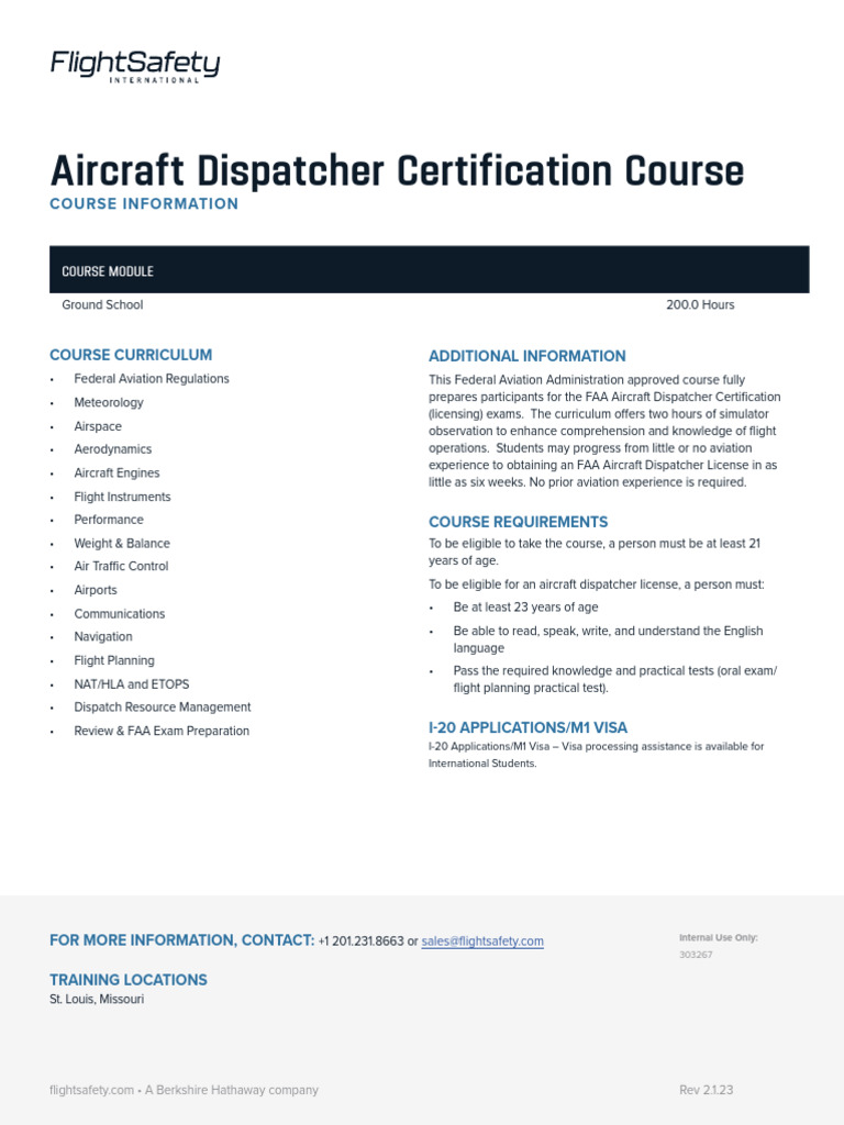 FAA Aircraft Dispatcher Course Overview | PDF | Federal Aviation ...
