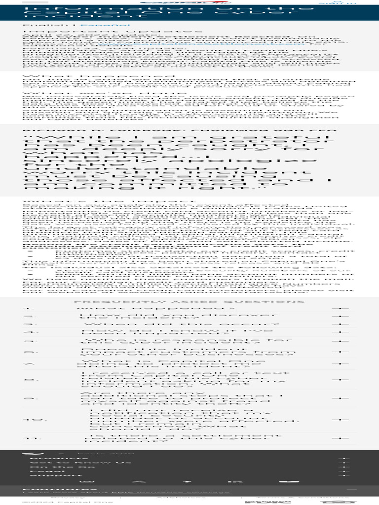 2019 Capital One Cyber Incident What Happened Capital One | PDF ...