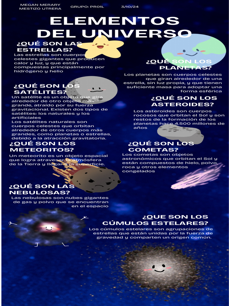Elementos del Universo: Estrellas y Más | PDF
