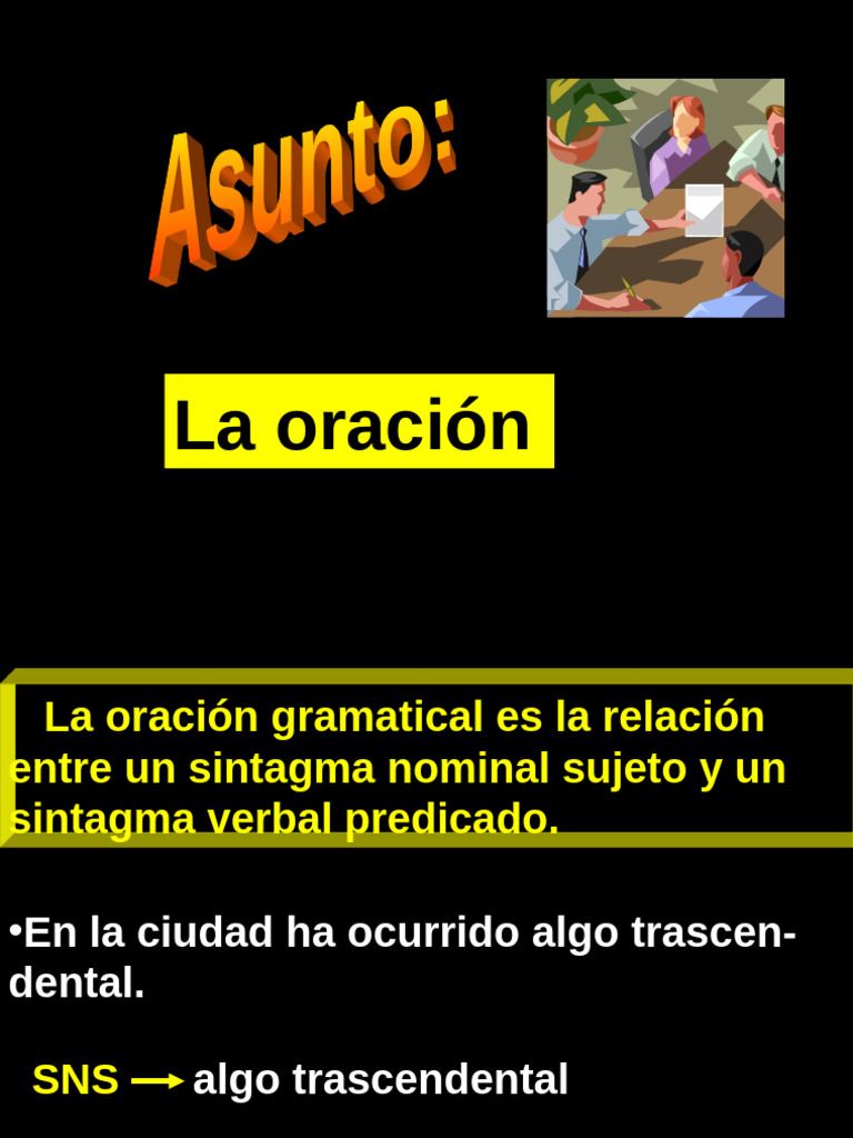 Tipos y Estructura de Oraciones Gramaticales | PDF | Oración ...
