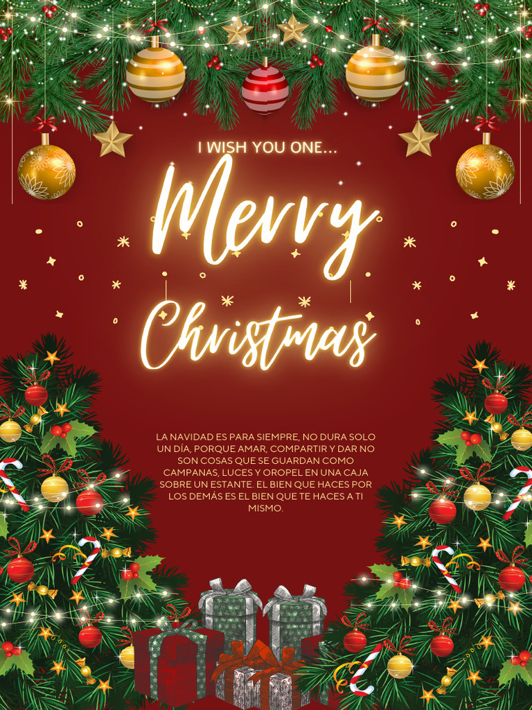 Documento A4 Horizontal Hoja de Papel Arbol de Navidad Simple Verde | PDF | Navidad | Papá Noel