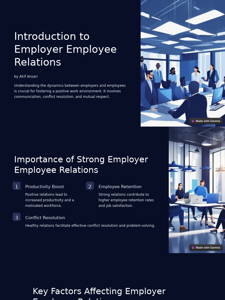 Introduction To Employer Employee Relations | PDF | Employment | Employee Retention
