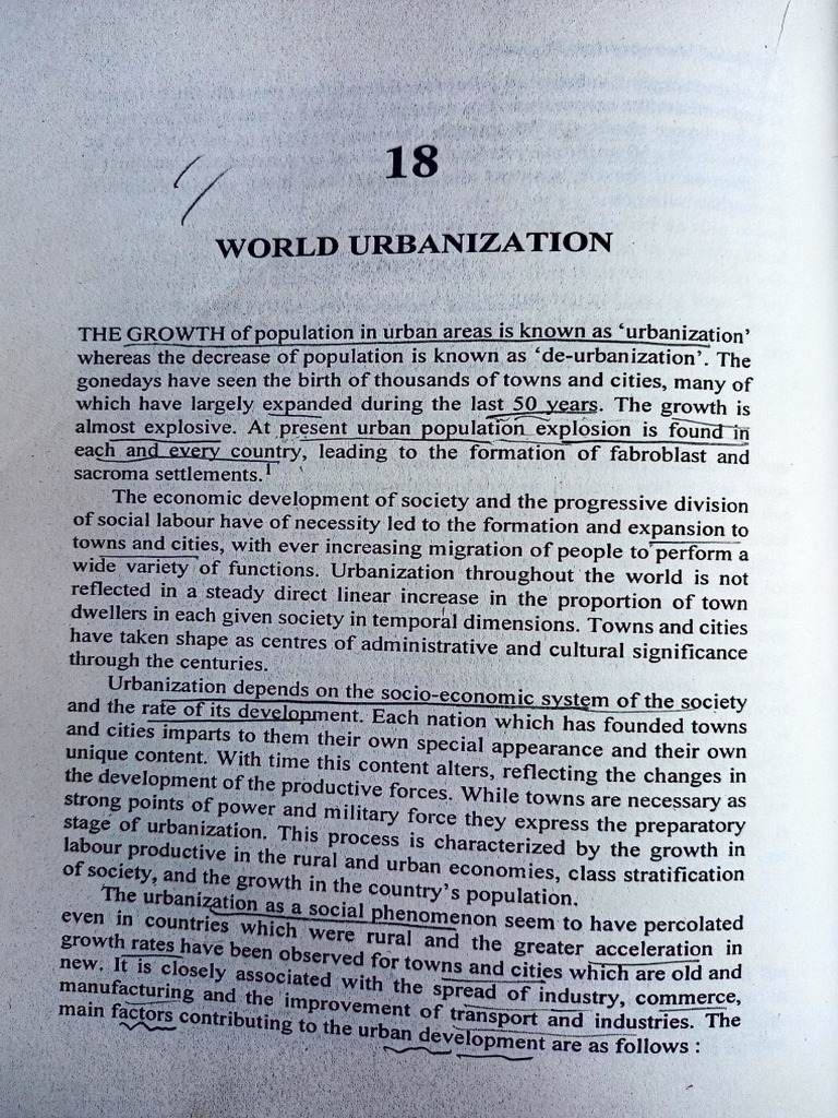 World Urbanization and Trends | PDF | Urbanization | Society