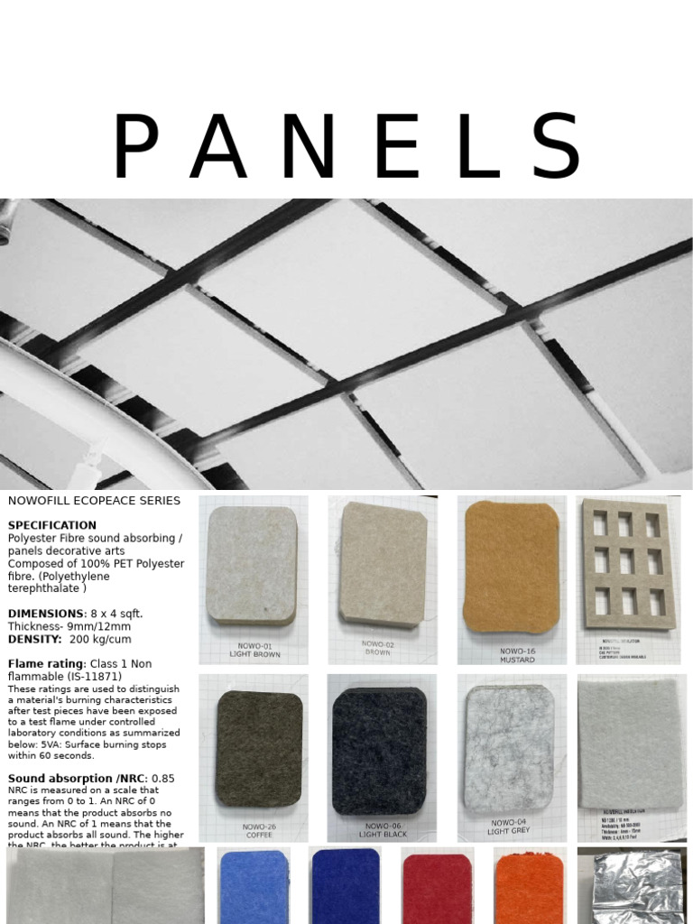 PANELS | PDF | Volatile Organic Compound | Materials