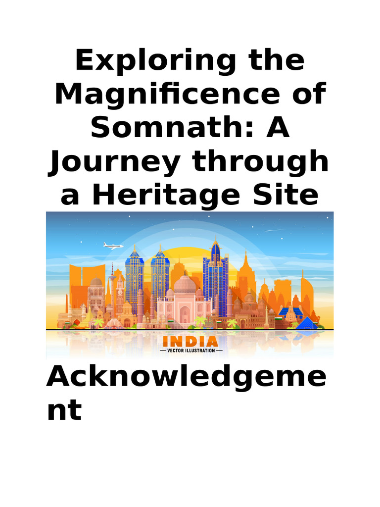 Exploring the Magnificence of Somnath (1) | PDF