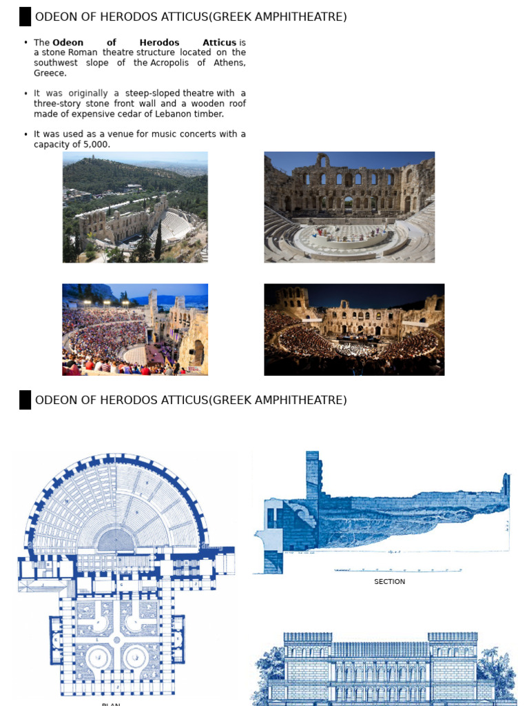Odeon of Herodes Atticus Overview | PDF
