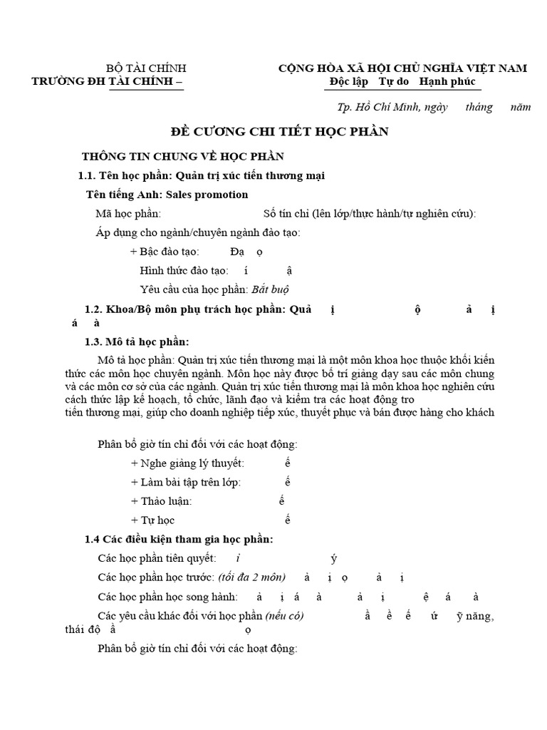 Dcct_quan Tri Xuc Tien Thuong Mai | PDF