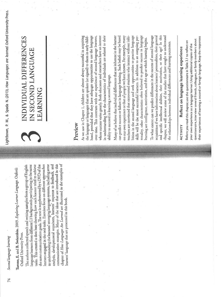 Understanding Language Acquisition | PDF