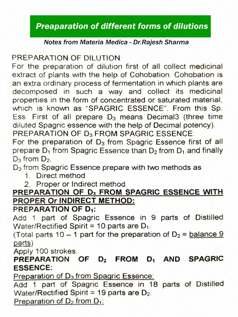 Method of Making Dilutions 2 | PDF | Separation Processes | Unit Operations
