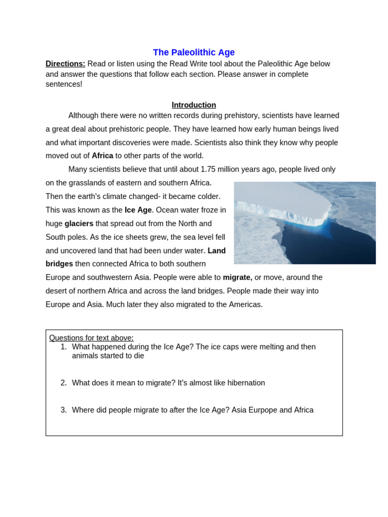 Understanding the Paleolithic Age | PDF | Paleolithic | Fires