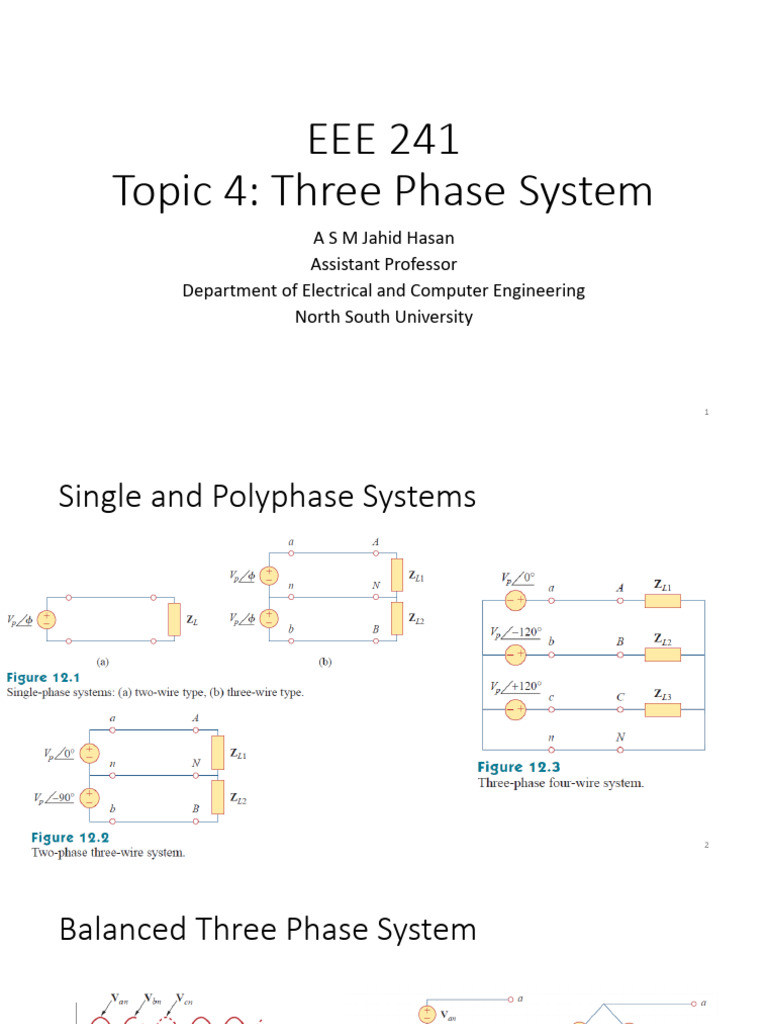 EEE 241 -Topic 4 (new) | PDF | Phase (Waves) | Electrical Components