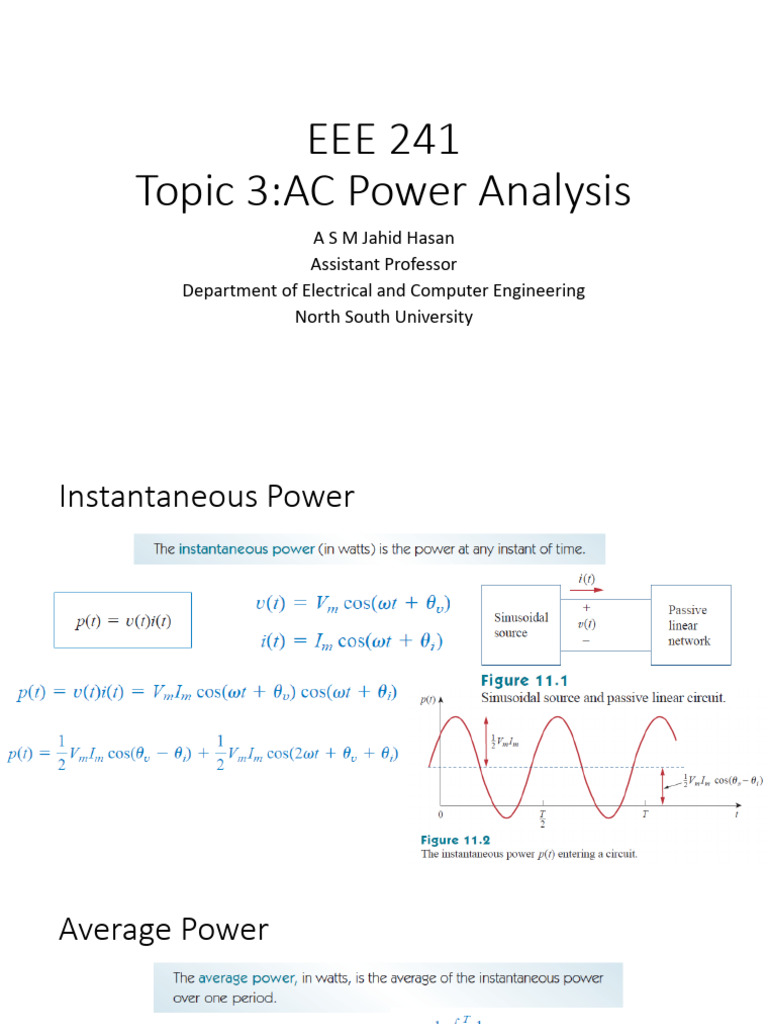 EEE 241 - Topic 3 | PDF