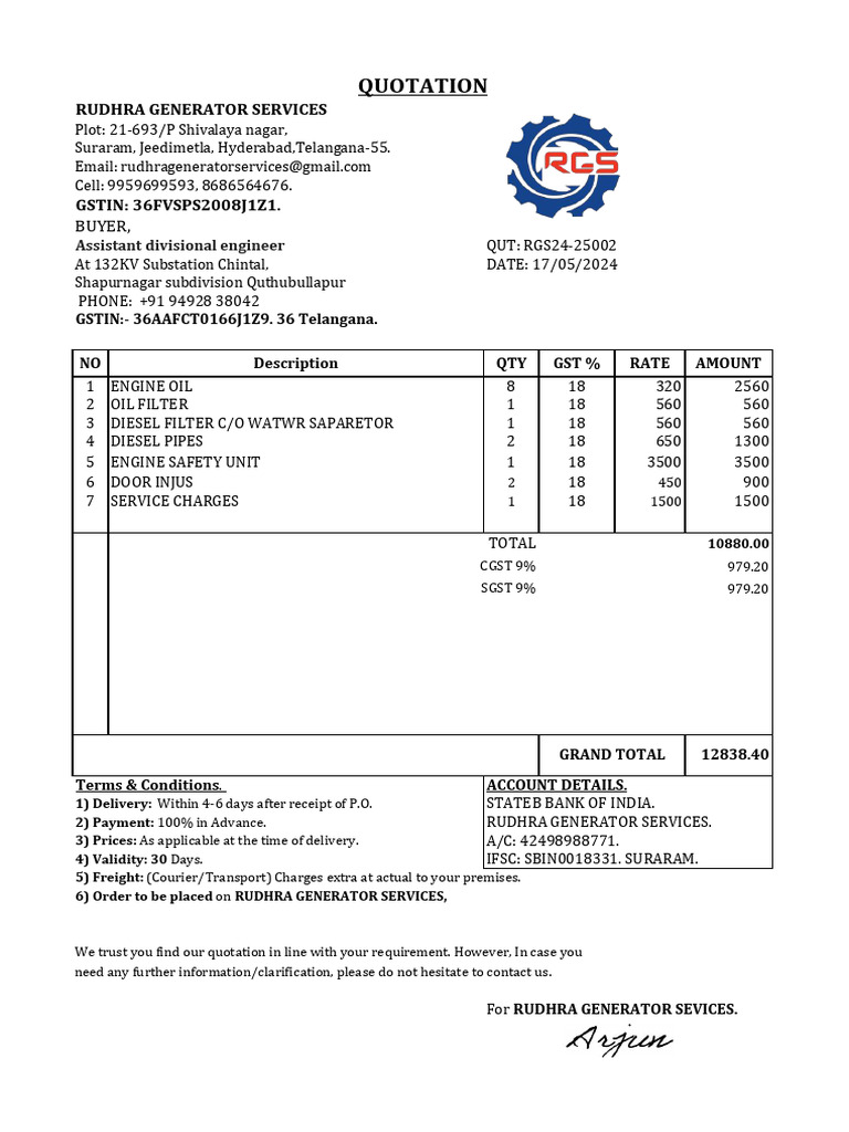 02 QUOTATION Assistant Divisional-2 | PDF