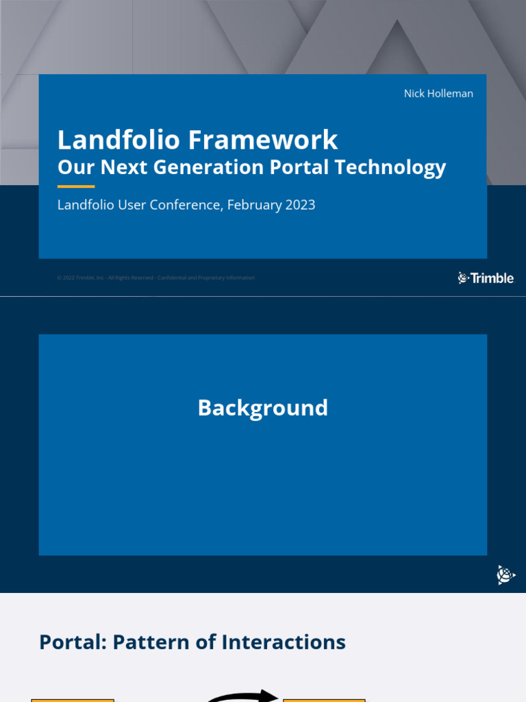 04 Landfolio Framework Our Next Generation Portal Technology Nick ...