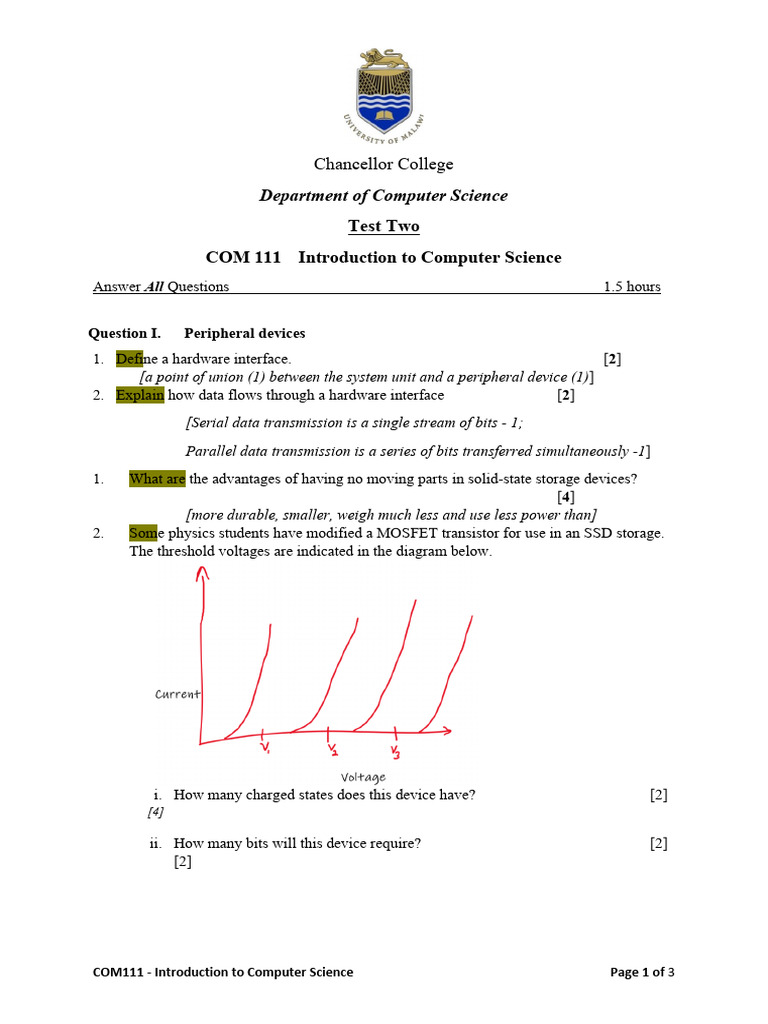 COM111 Exams Test2 Marksheet | PDF | Computer Network | Computer Data ...