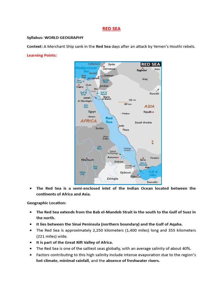 21 June 2024 Current Affairs | PDF | Red Sea