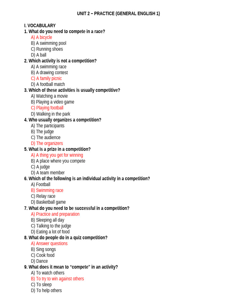 U2 Practice | PDF | Sport Of Athletics