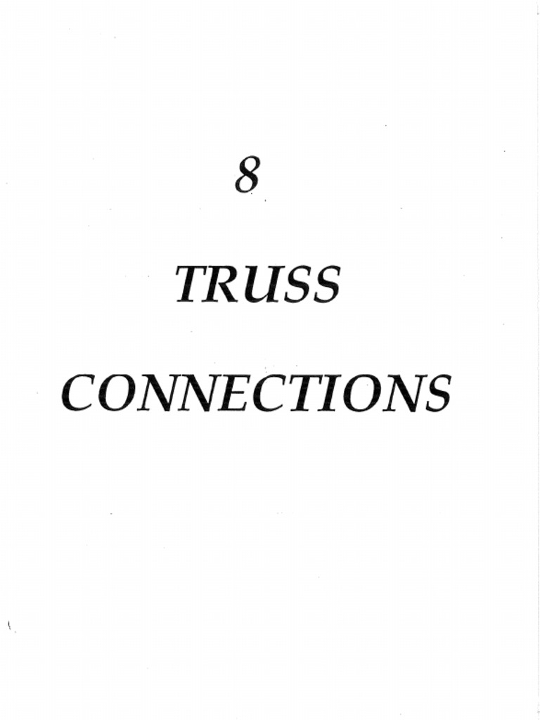 8 Truss Connections Pdf