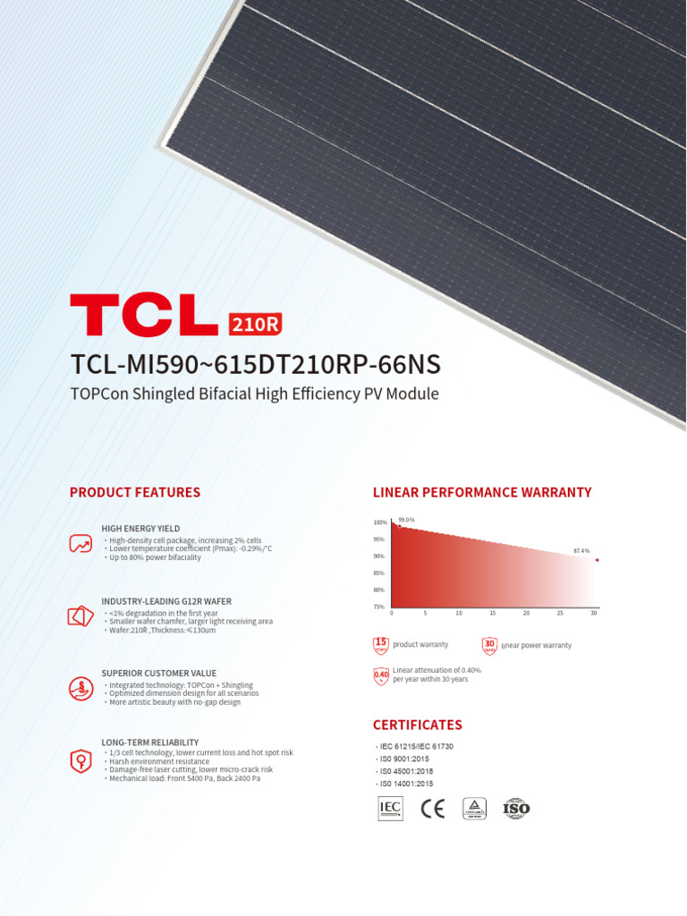 TCL Mi590 615DT210RP 66NS | PDF | Renewable Electricity | Electrical ...