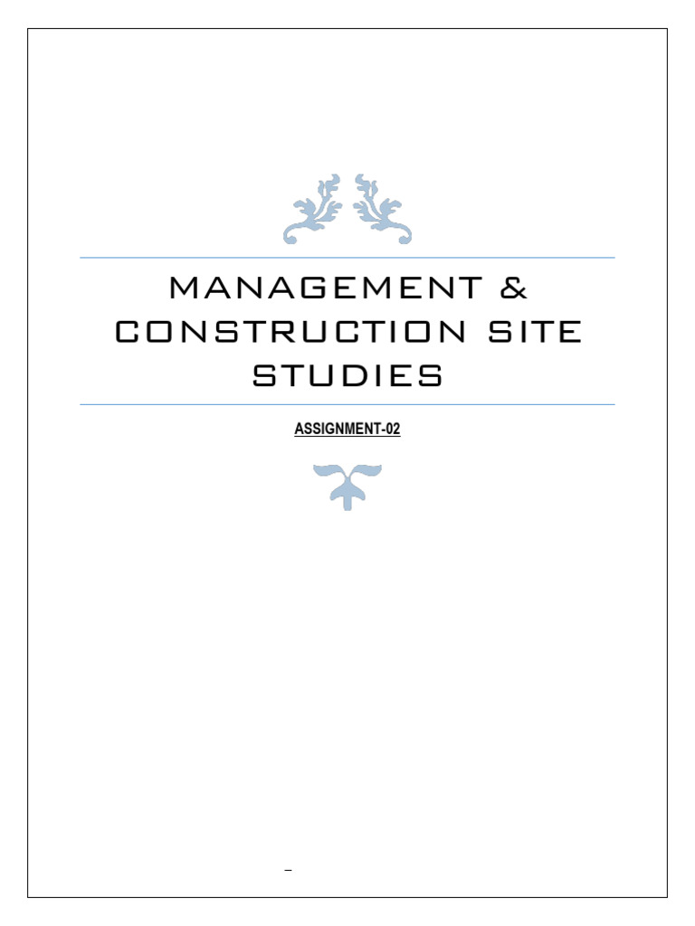Management Construction Studies | PDF | Motivation | Motivational