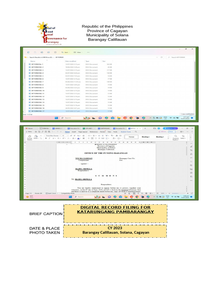 SGLGB TEMPLATE - Photo Documentation | PDF