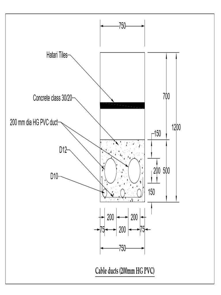 Cable Duct Drawing 200mm | PDF