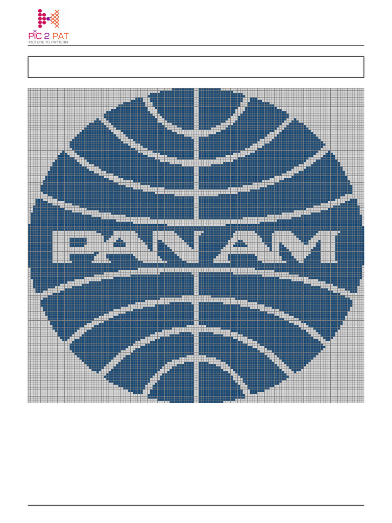 Pan Am Globe Cross Stitch Pattern | PDF | Embroidery Stitches ...