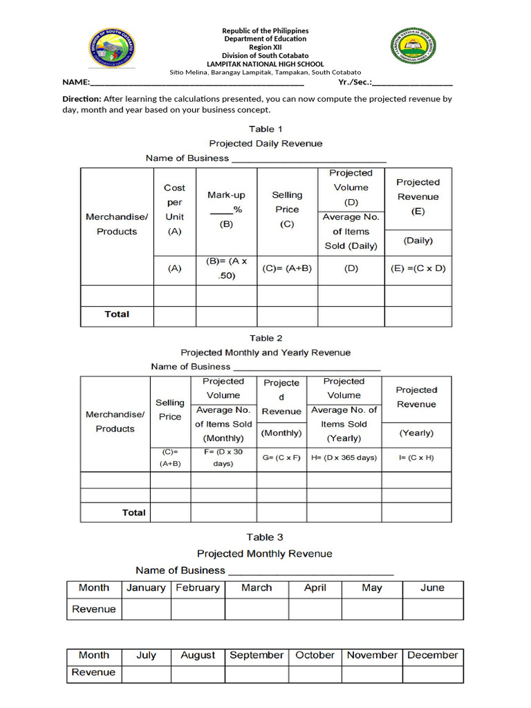 Projected Revenue | PDF