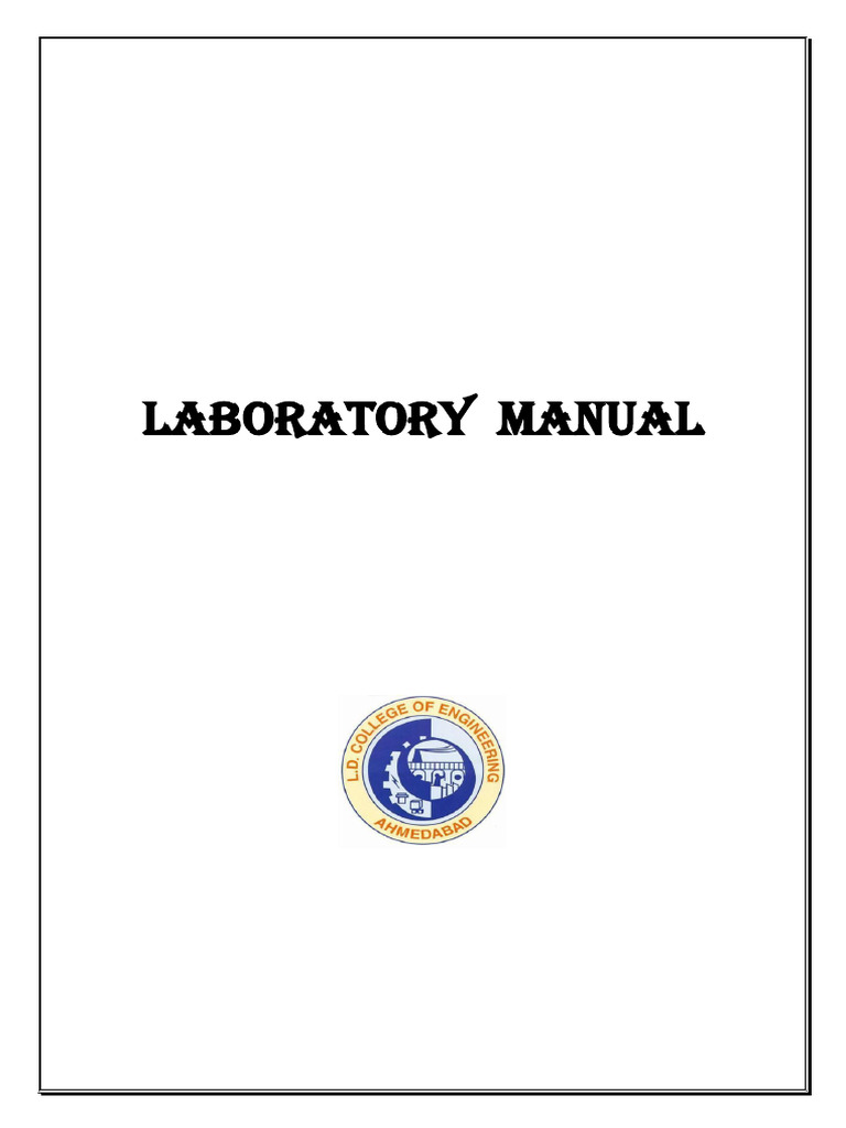 Lab Manual - Front Page-19-20 | PDF