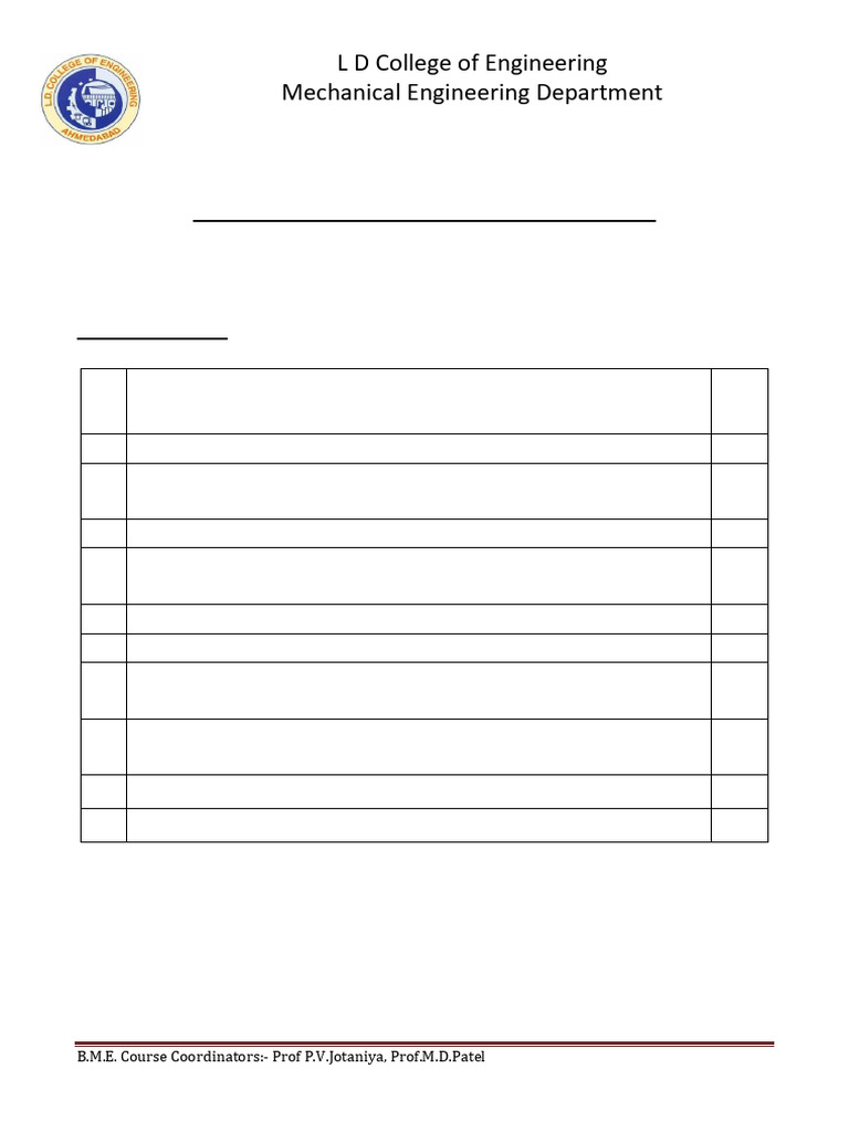 Assignments 1 To 5 For Term-2019-20 | PDF | Pump | Gases