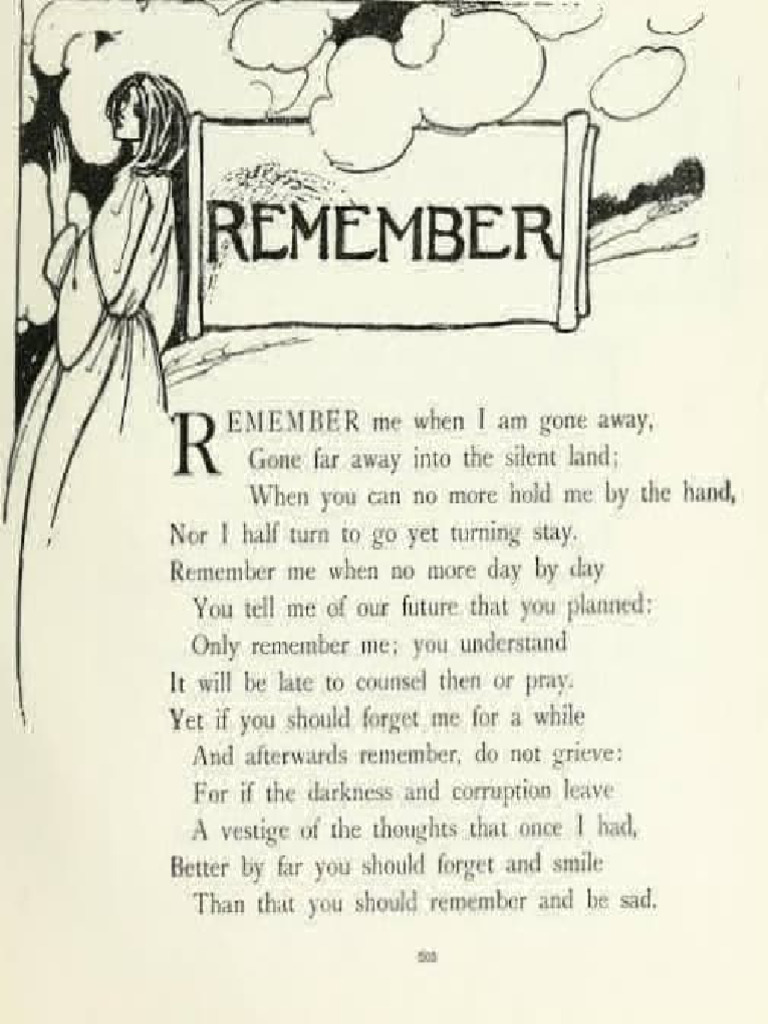 Remember Me: Poetic Reflections | PDF