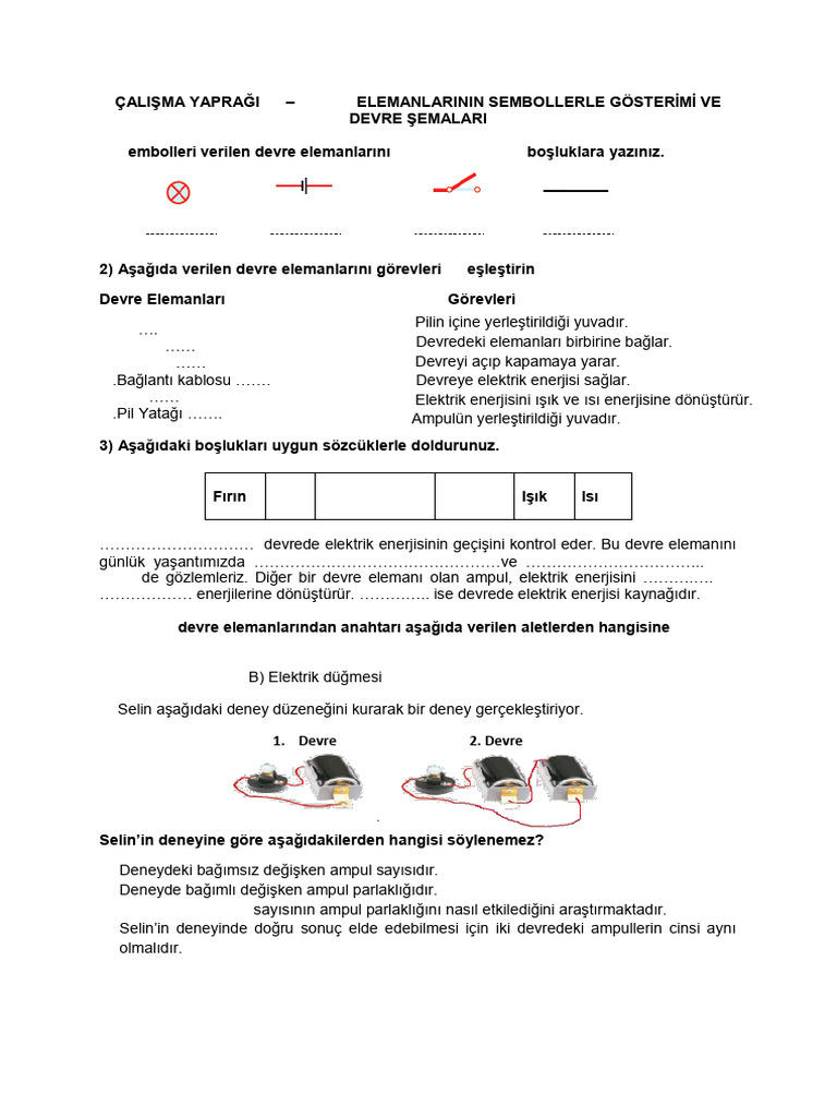 5.sinif Fen Bilimleri 24-26 Mayis Tarihli Hafta Sonu Odevi | PDF