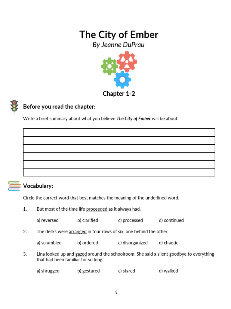 Chapter 1-2 City of Ember | PDF